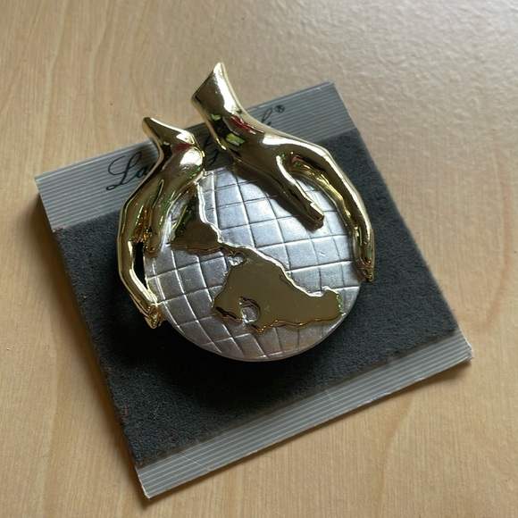 Laura Gayle | Jewelry | Vintage Laura Gayle Pin Brooch Silver Gold ...